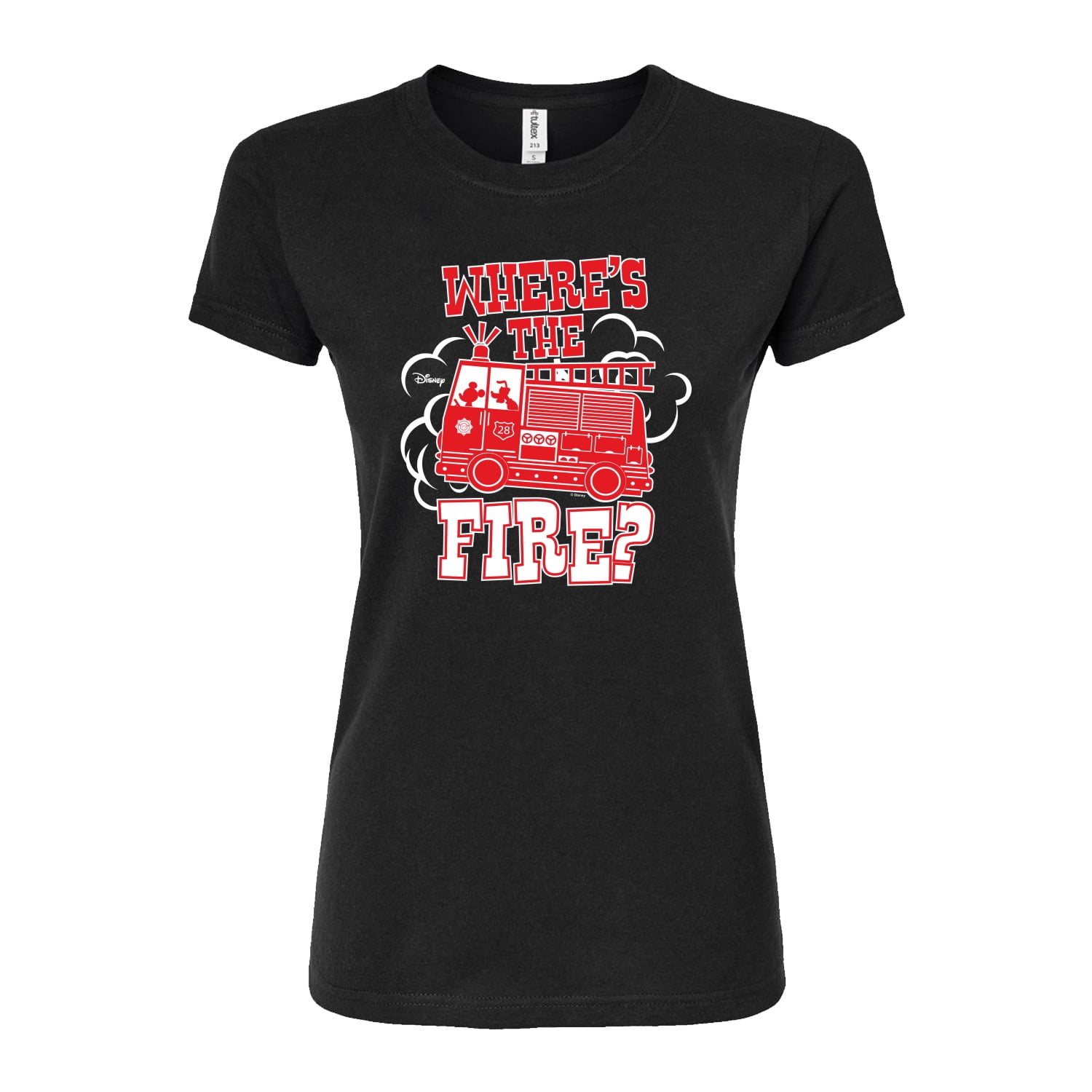 Disney - Wheres The Fire - Juniors Fitted Graphic T-Shirt - Walmart.com