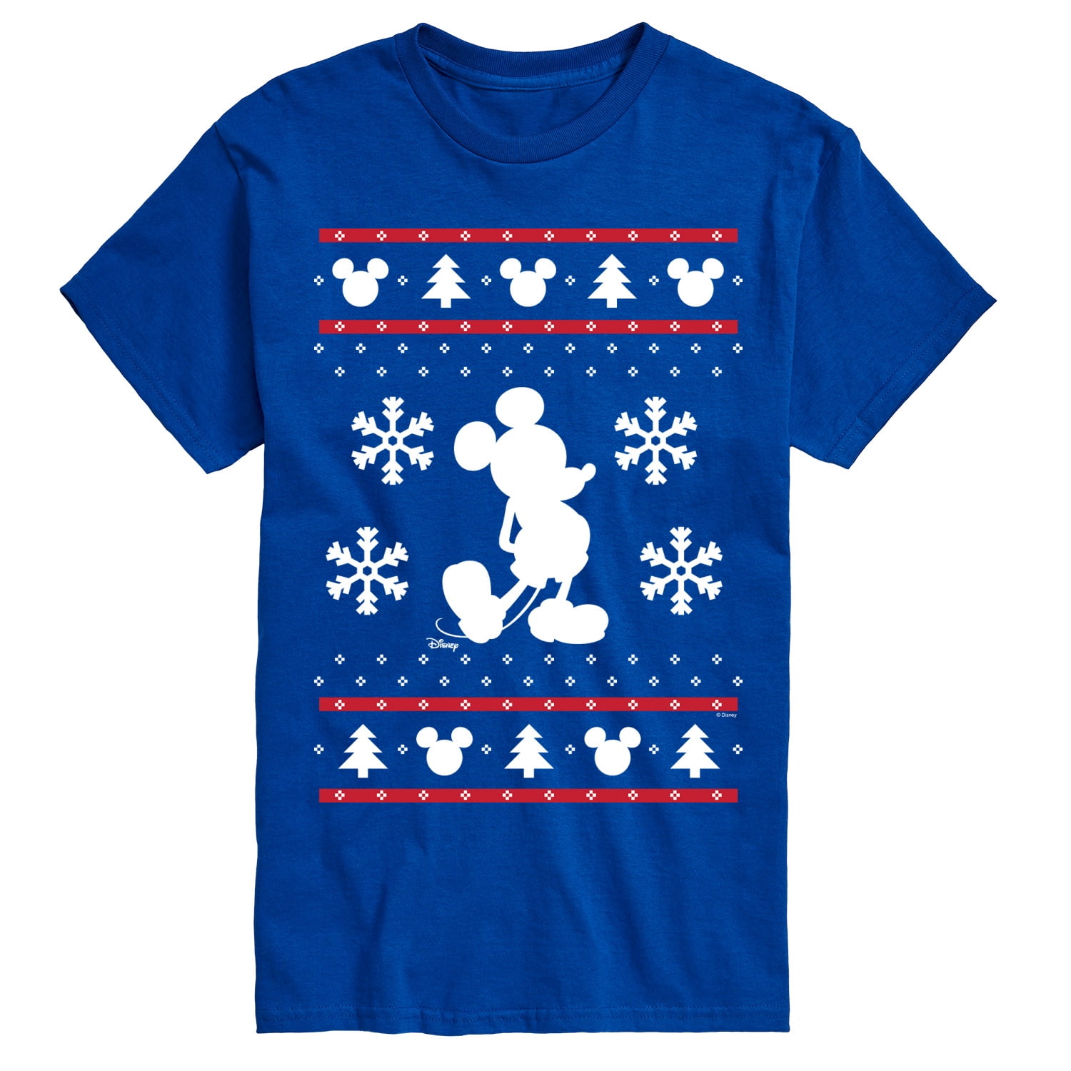 Disney - White Christmas Mickey - Men's Short Sleeve Graphic T-Shirt ...