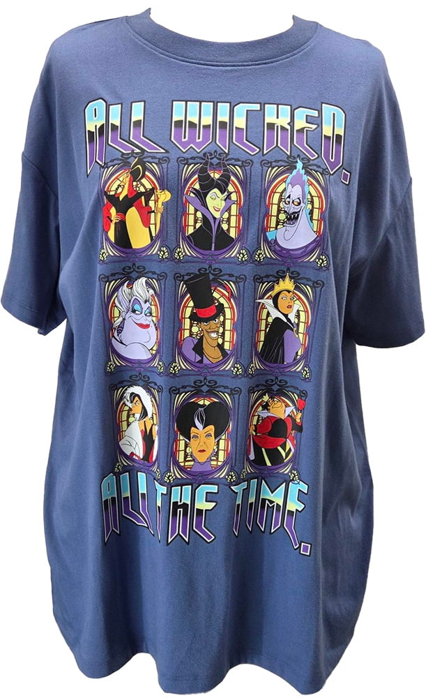 Disney Wicked Villians Junior Band Tee, XS-XL (Women's) - Walmart.com
