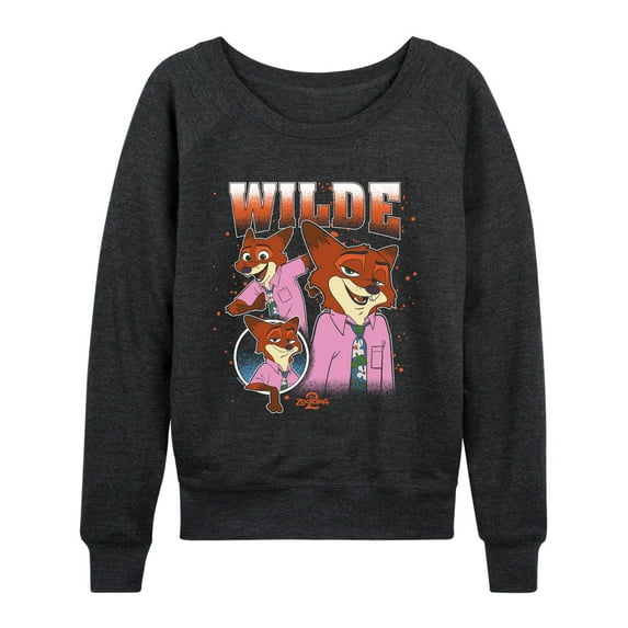 Disney - Wilde Bootleg - Women's French Terry Long Sleeve Pullover ...