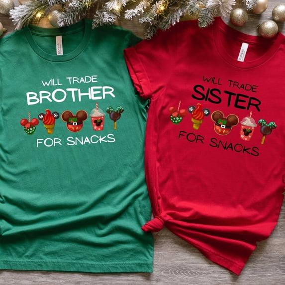 Disney Will Trade Brother For Snacks Shirt Mickey Ears Will Trade ...