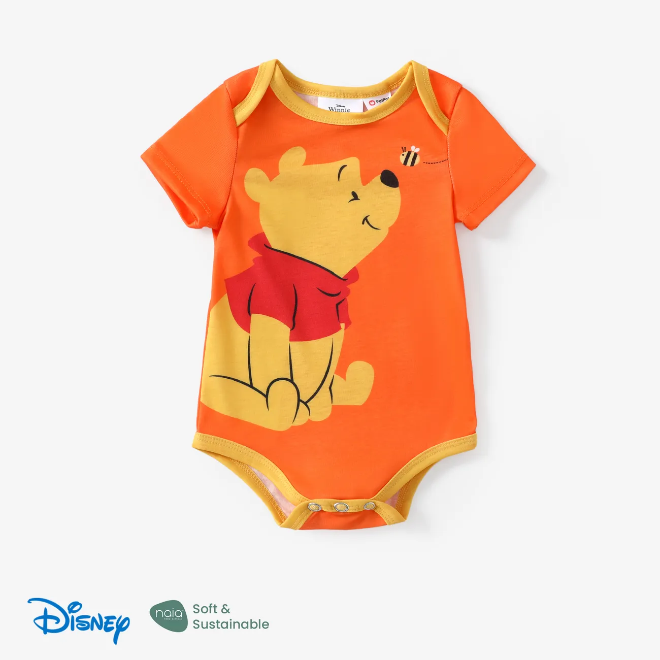 Disney Winni the Pooh Baby Bodysuits, Graphic Short Sleeves Infant ...