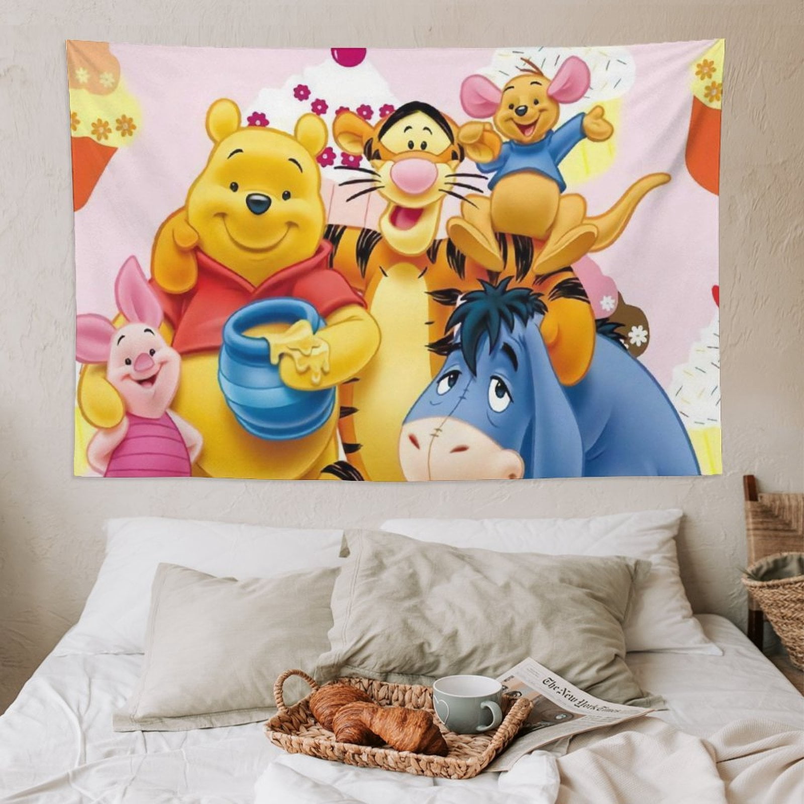Winnie The Pooh And Friends Happy Birthday Tapestry,Winnie The Pooh And ...