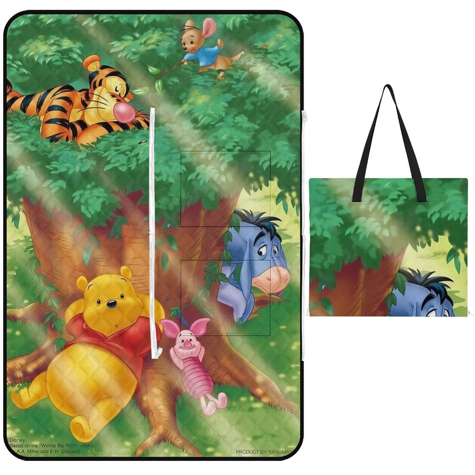 Winnie The Pooh Tigger Picnic Blanket,Foldable Waterproof Sand Mat ...