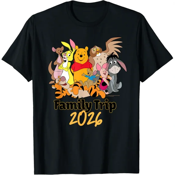 Disney Winnie The Pooh And Friends Family Trip Vacation T-Shirt ...