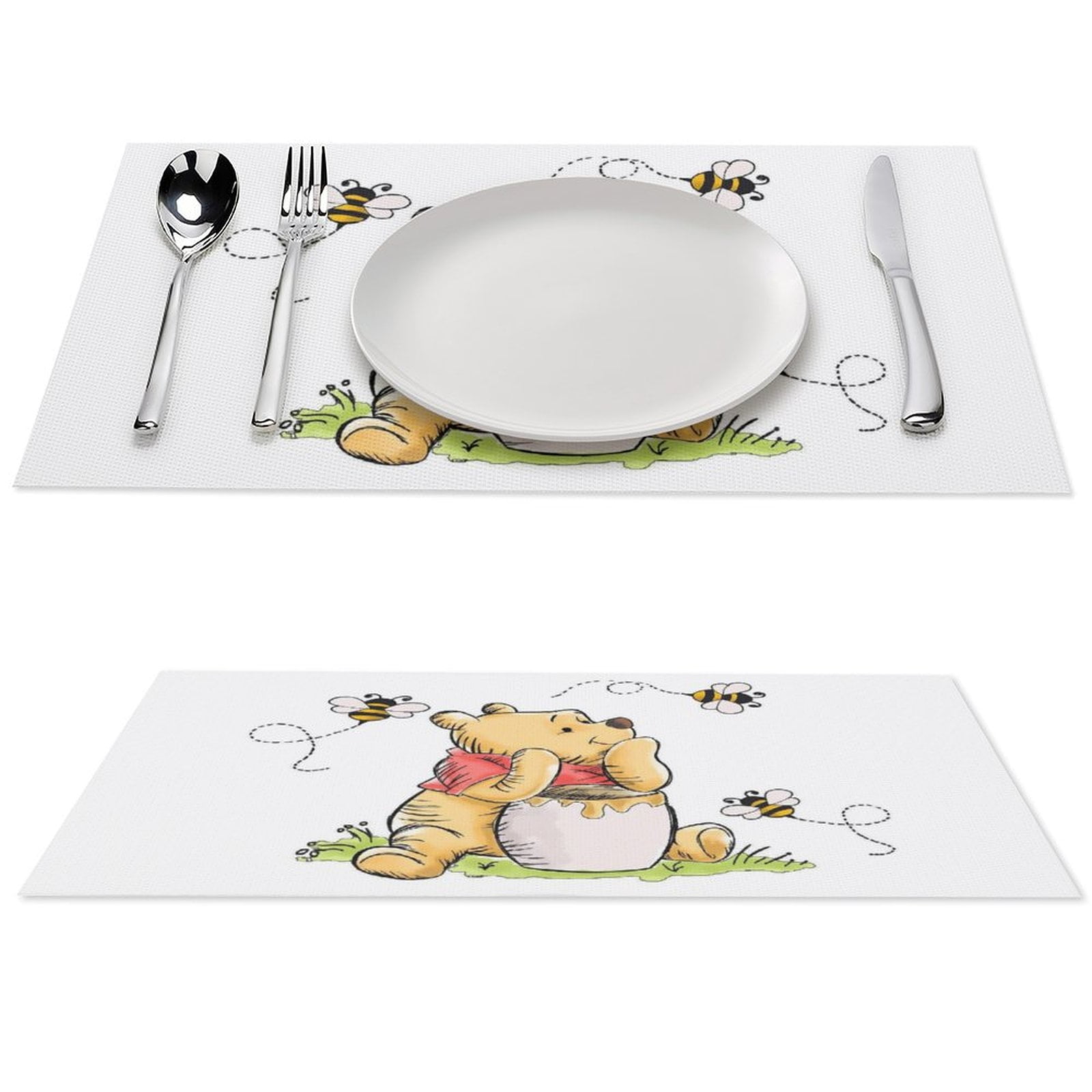 Disney Winnie The Pooh Cartoon placemats are suitable for indoor dining ...