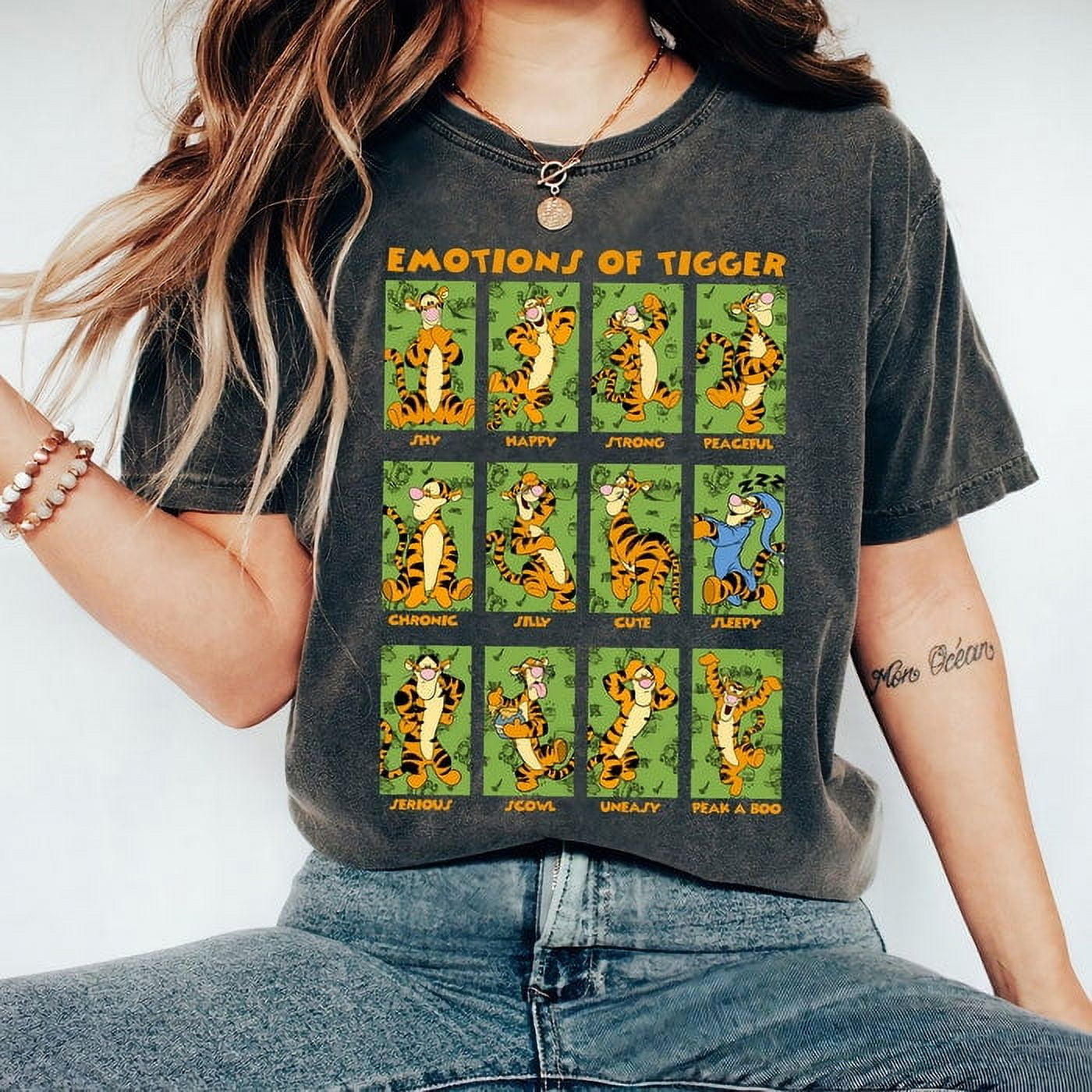 Disney Winnie The Pooh Emotions Of Tigger Funny Box Up Shirt, Disney ...