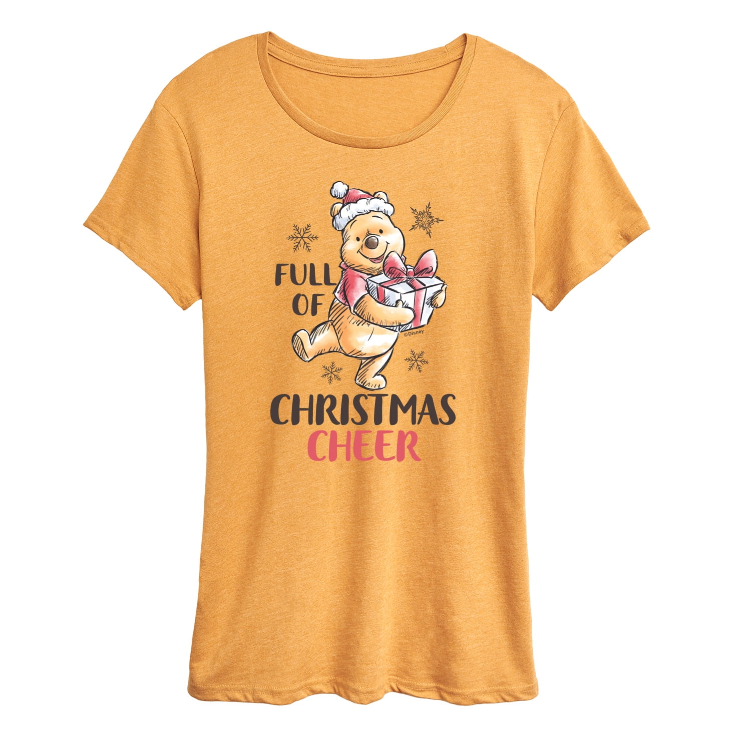 Disney Winnie The Pooh - Full of Christmas Cheer - Women's Short Sleeve ...