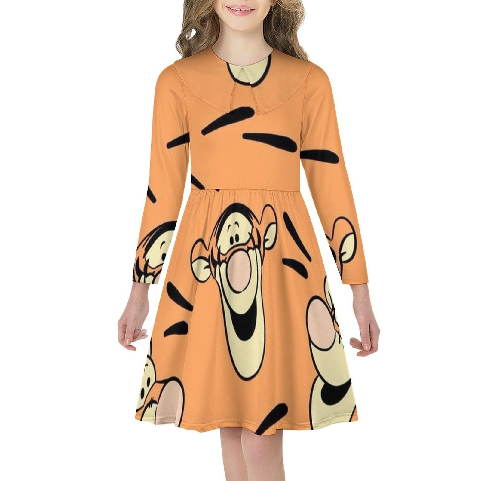 Disney Winnie The Pooh Girls long sleeve cartoon autumn and winter ...