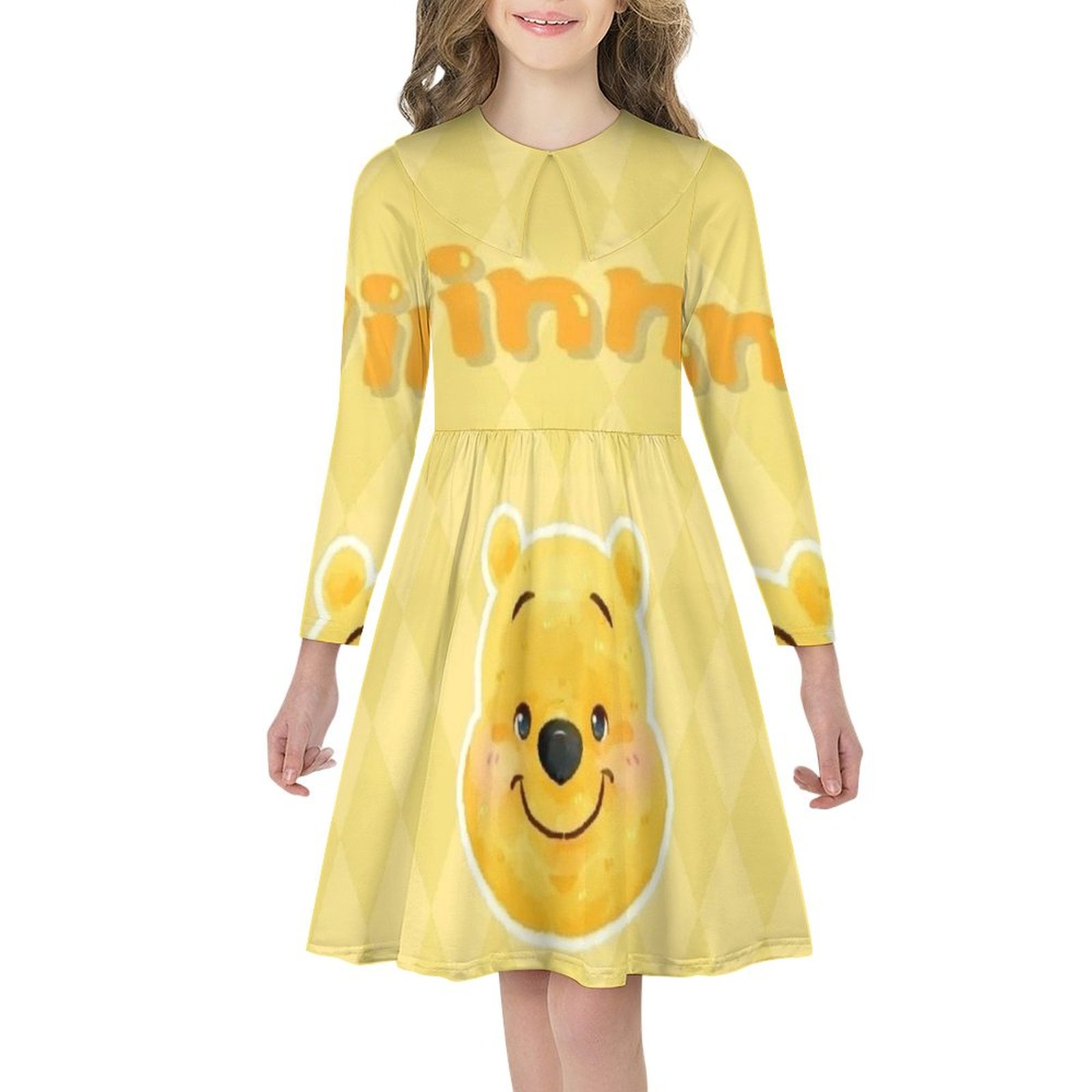 Disney Winnie The Pooh Girls long sleeve cartoon autumn and winter ...