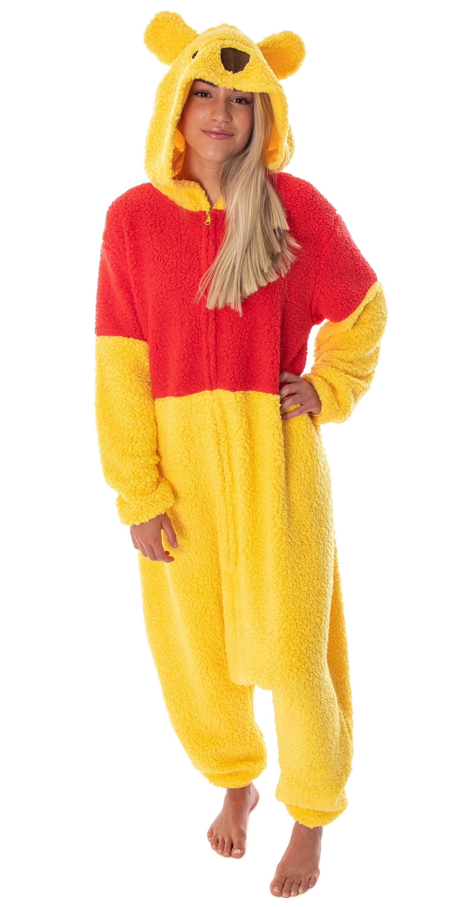 Disney Winnie The Pooh Kigurumi Adult Costume Union Suit Sherpa Pajama ...