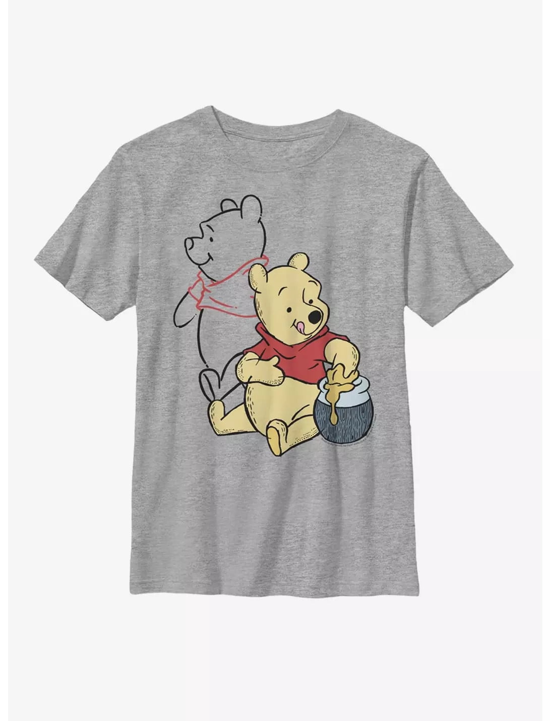 Disney Winnie The Pooh Line Art Minimalist Aesthetic Outline Bear T ...
