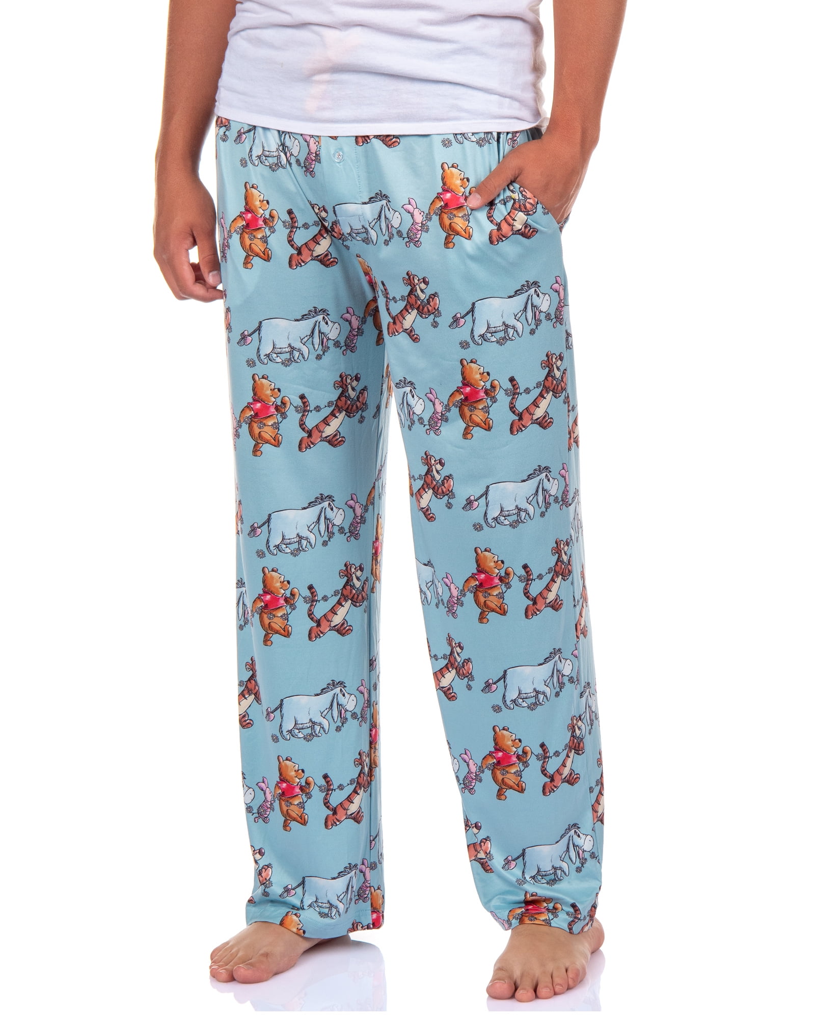 Disney Winnie The Pooh Pajama Pants Adult Tigger Piglet Eeyore Daisy ...