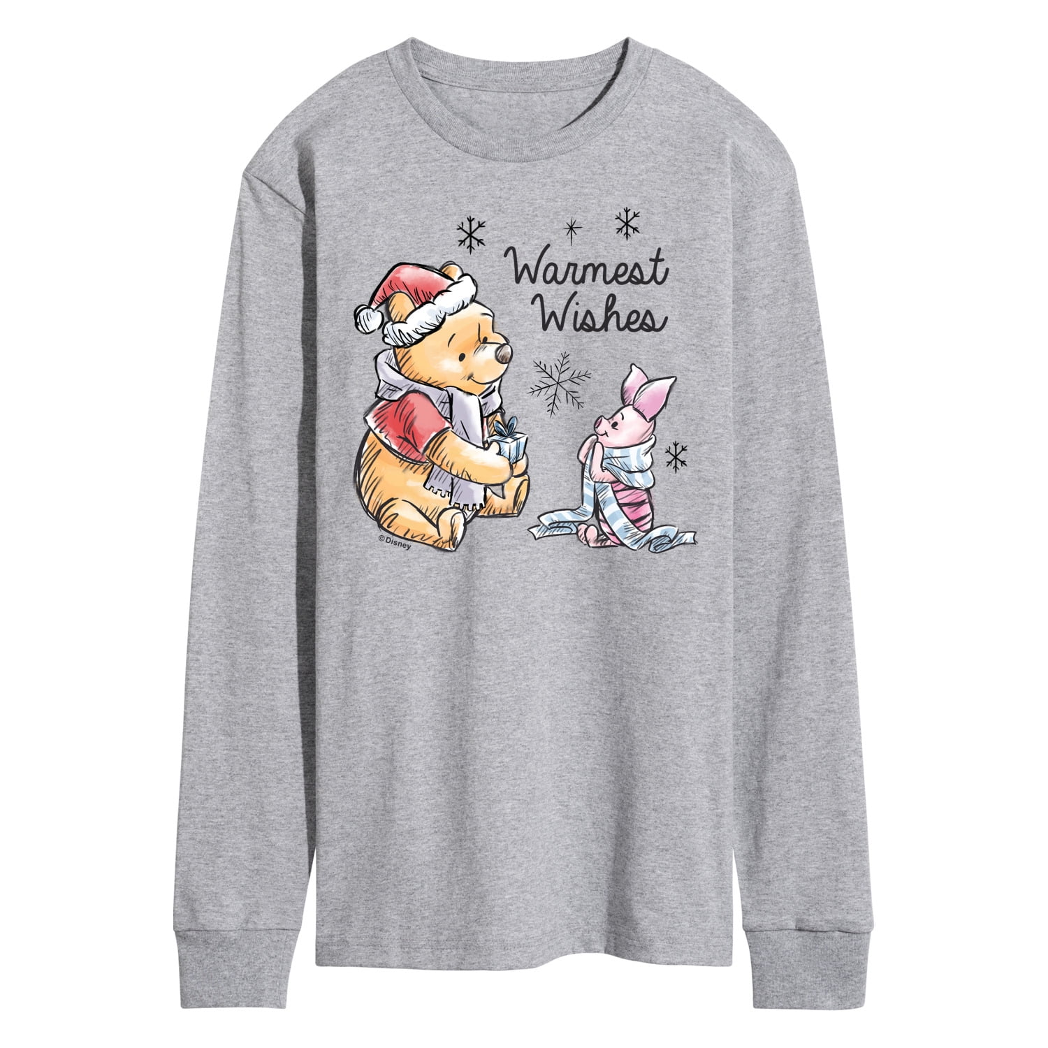 Disney Winnie The Pooh - Pooh & Piglet Warmest Wishes Christmas - Men's ...