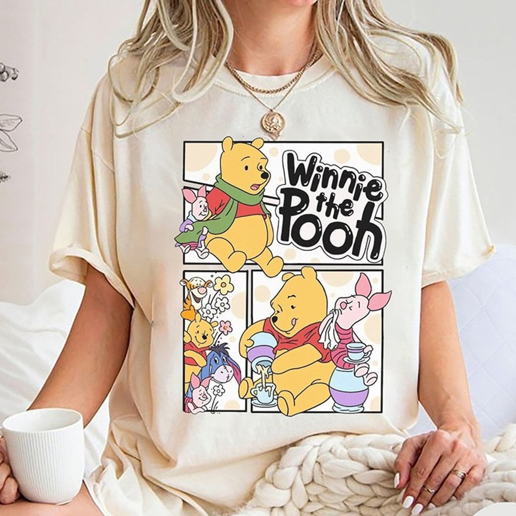 Disney Winnie The Pooh Shirt,Black color,size 4XL - Walmart.com