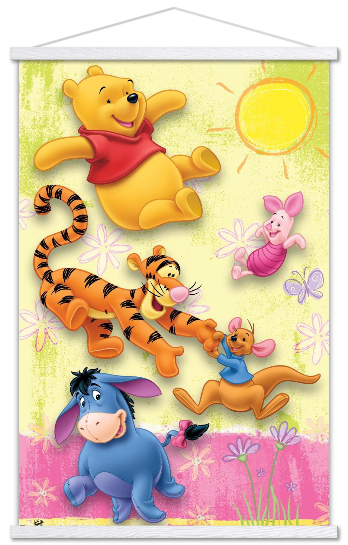 Disney Winnie The Pooh - Sunshine Wall Poster with Wooden Magnetic ...