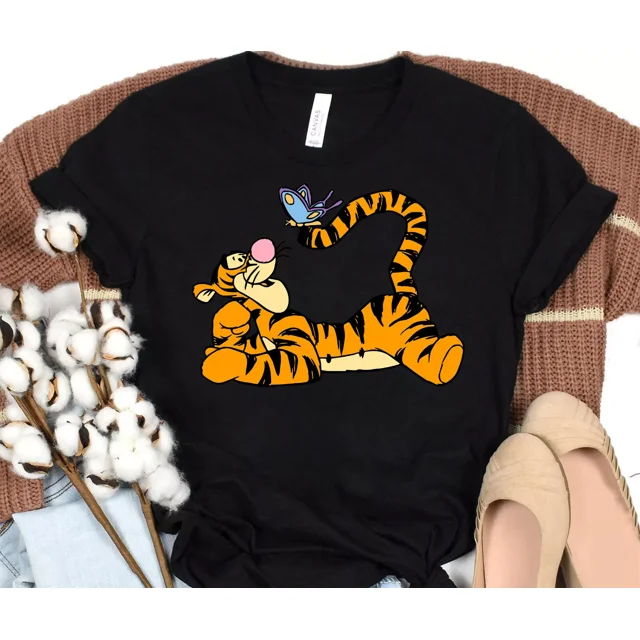 Disney Winnie The Pooh Tigger with Butterfly Shirt Unisex - Walmart.com