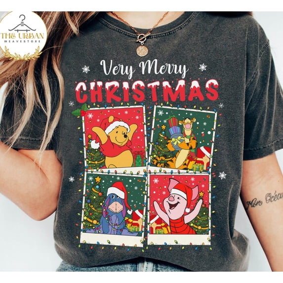 Disney Winnie The Pooh Very Merry Christmas Shirt Pooh And Friends T ...