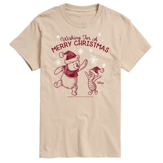 Disney Winnie The Pooh - Wishing For A Merry Christmas - Men's Short ...