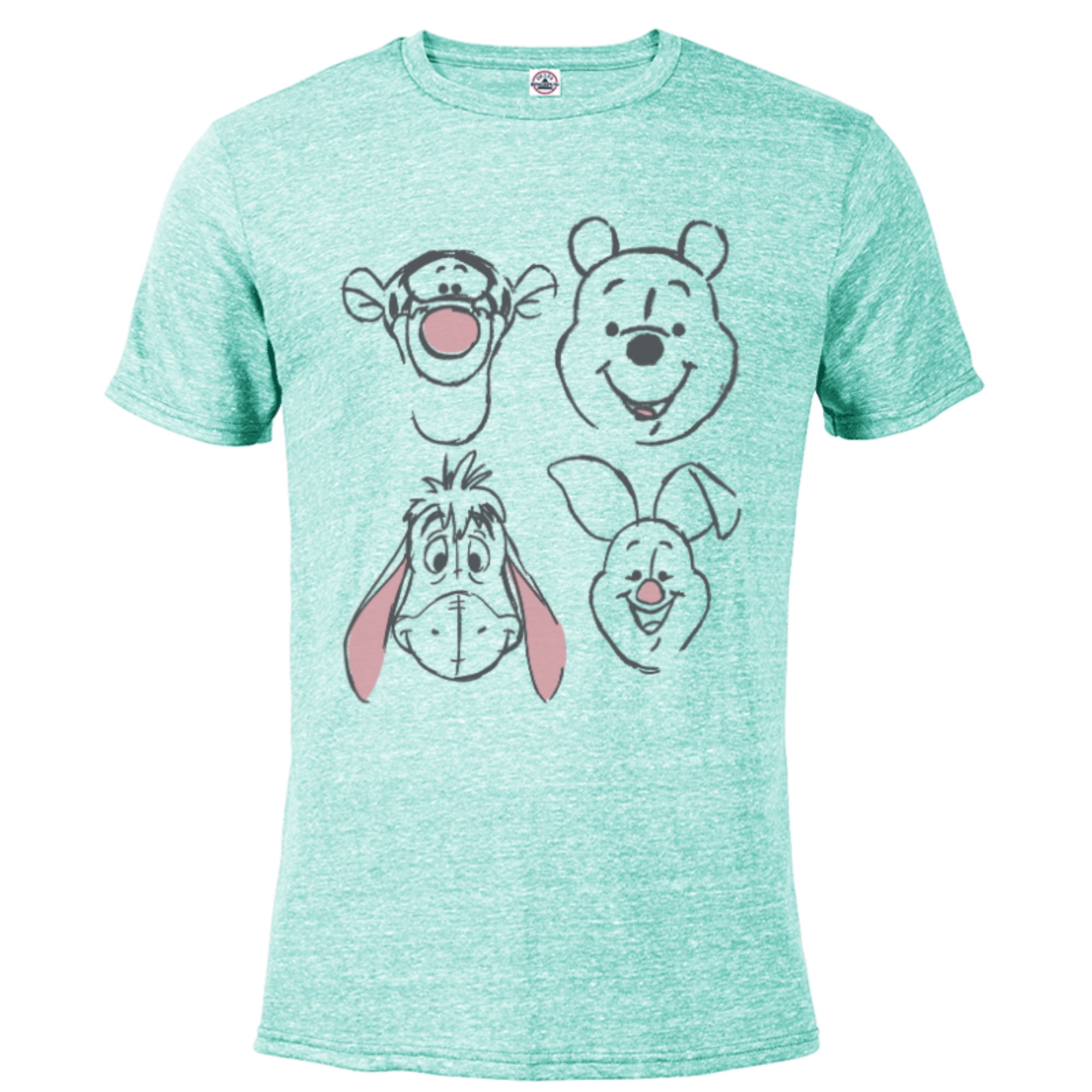 Disney Winnie The Pooh and Friends Sketch - Short Sleeve Blended T ...