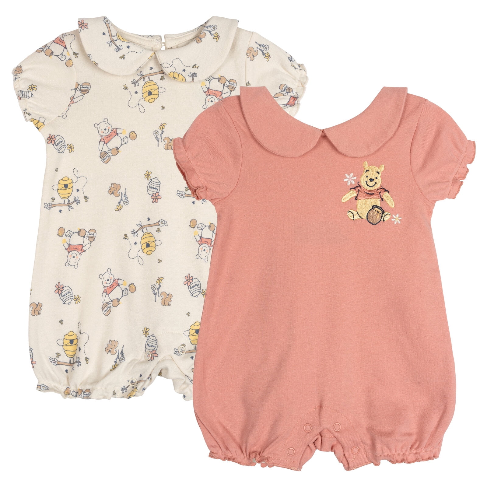 Disney Winnie the Pooh Baby Girls' 2-Pack Short Sleeve and Sleeveless ...