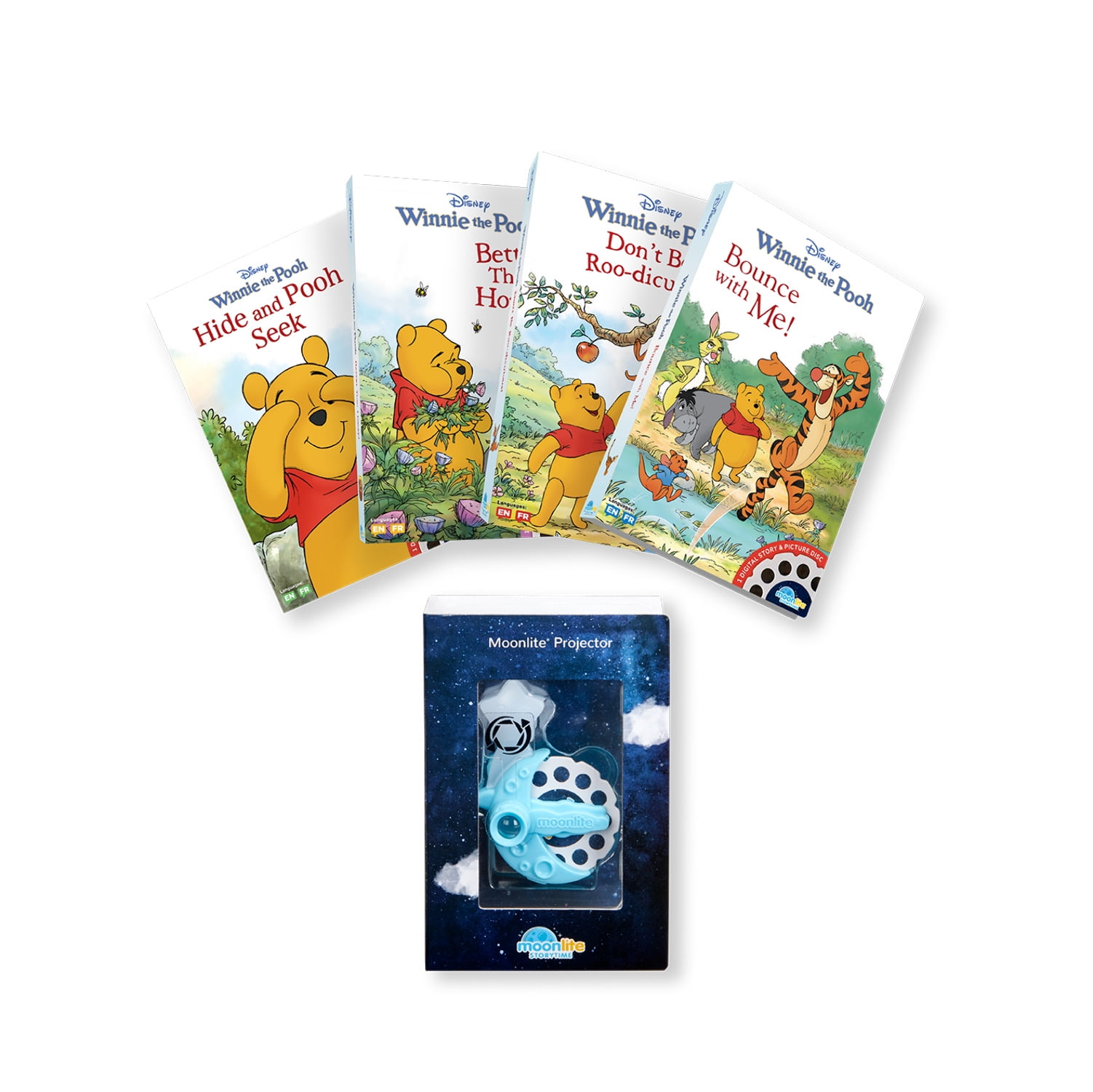 Moonlite Interactive Toddler Read Light, Winnie The Pooh Story Reels, 4 ...