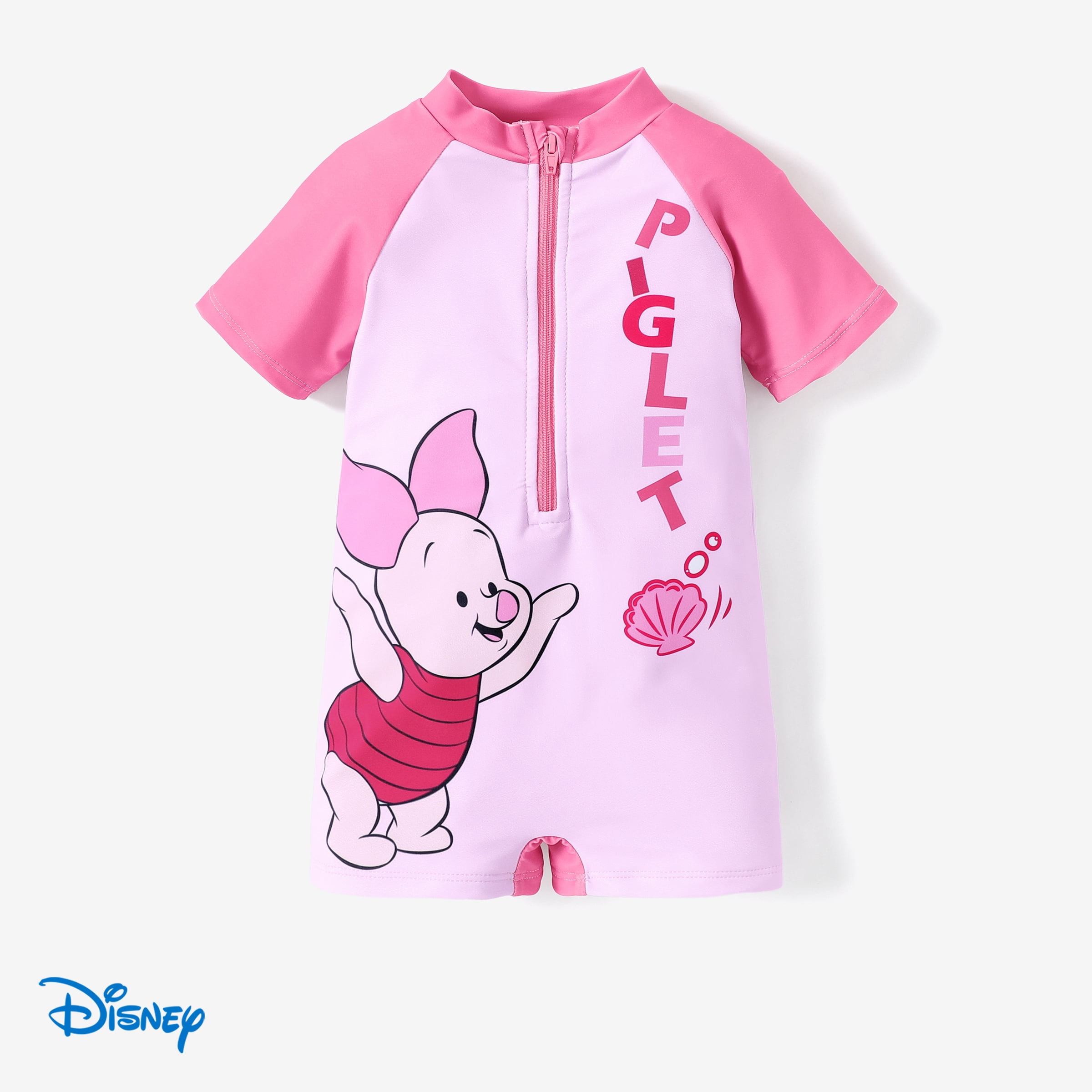 Disney Winnie the Pooh Infant Swimwear, Zipper Rash Guard, One-Piece ...