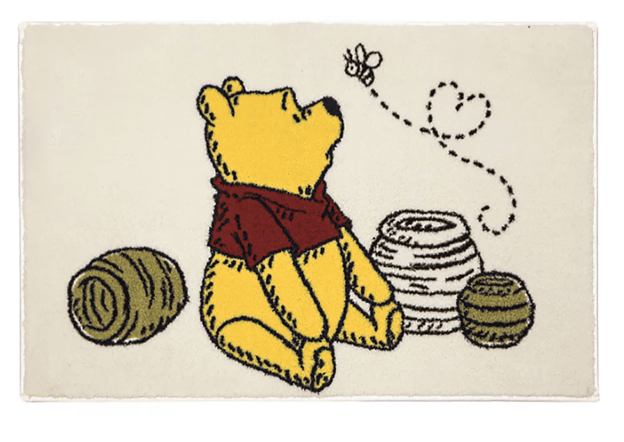 Disney Winnie the Pooh Bath Rug, Soft Plush Polyester, Anti-Slip, 20 x ...