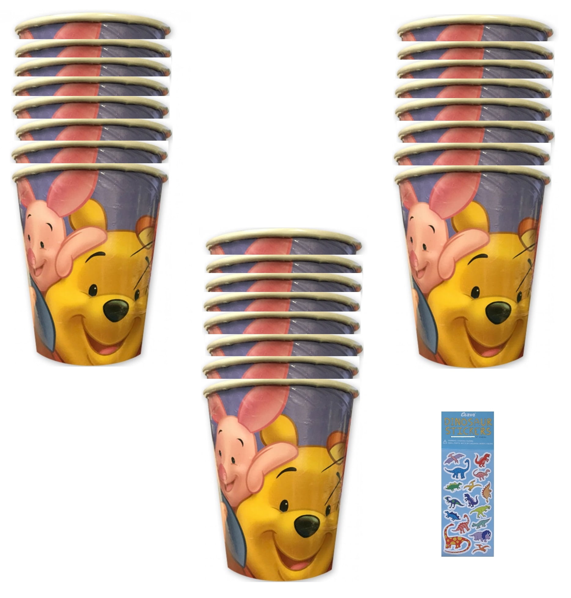 Disney Winnie the Pooh Birthday Party Supplies Bundle includes 24 Party ...