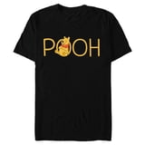 Disney Winnie the Pooh Classic Lettering T-Shirt, Short Sleeve, Black ...