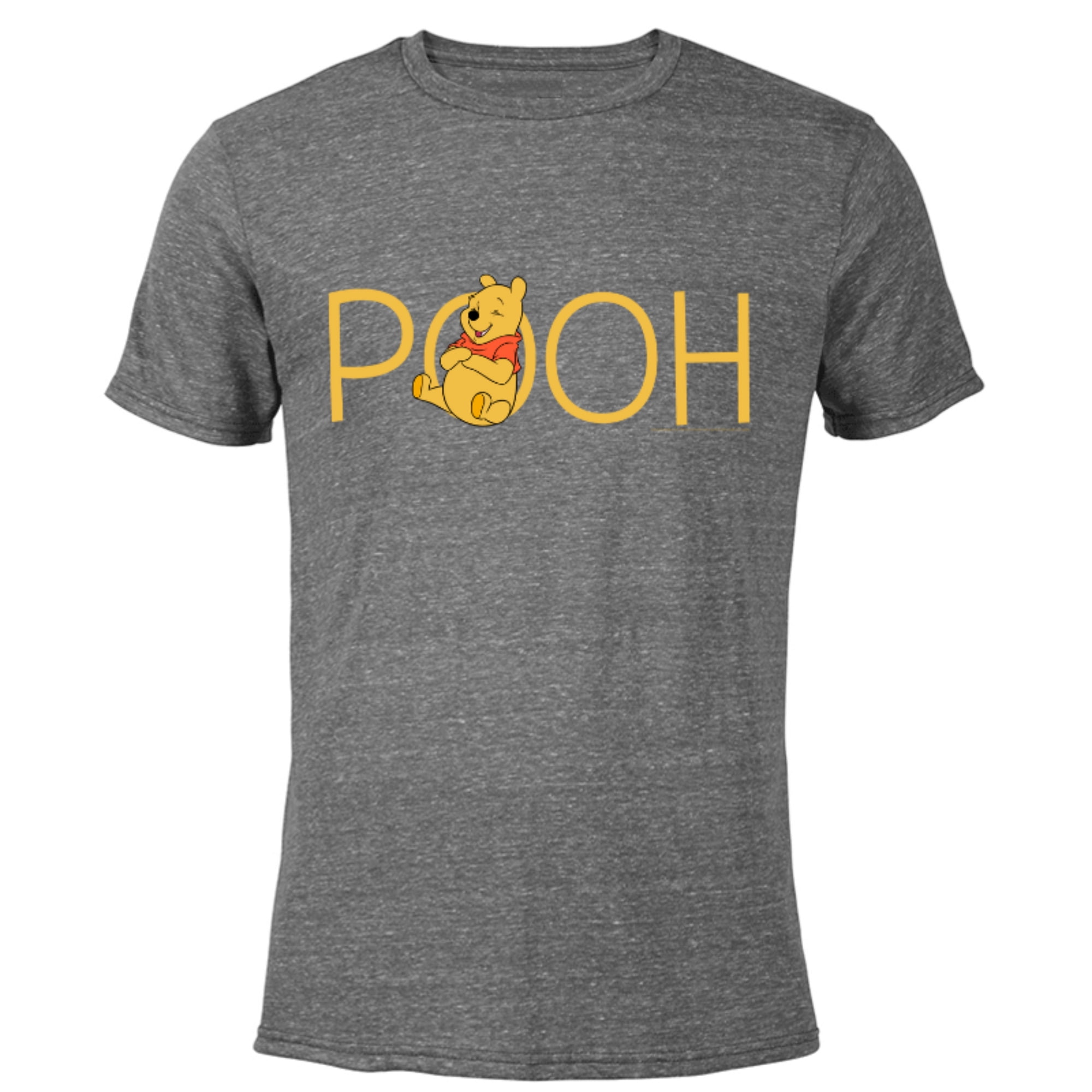 Disney Winnie the Pooh Classic Lettering - Short Sleeve Blended T-Shirt ...