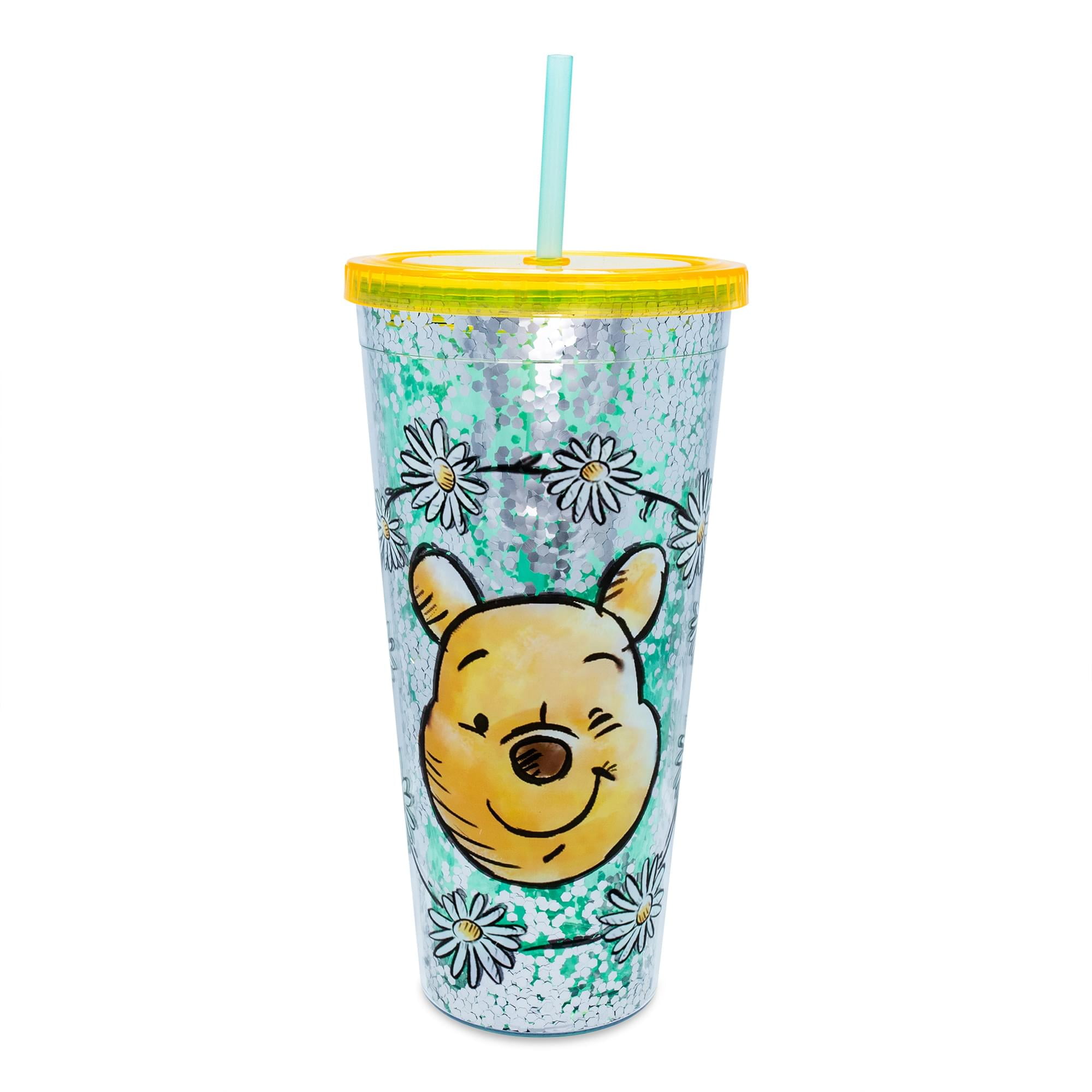 Disney Winnie the Pooh Confetti Carnival Cup With Lid and Straw | Hold ...