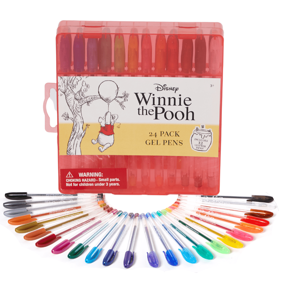Disney Winnie the Pooh Gel Pens for Kids Colored Pens with Storage Case ...