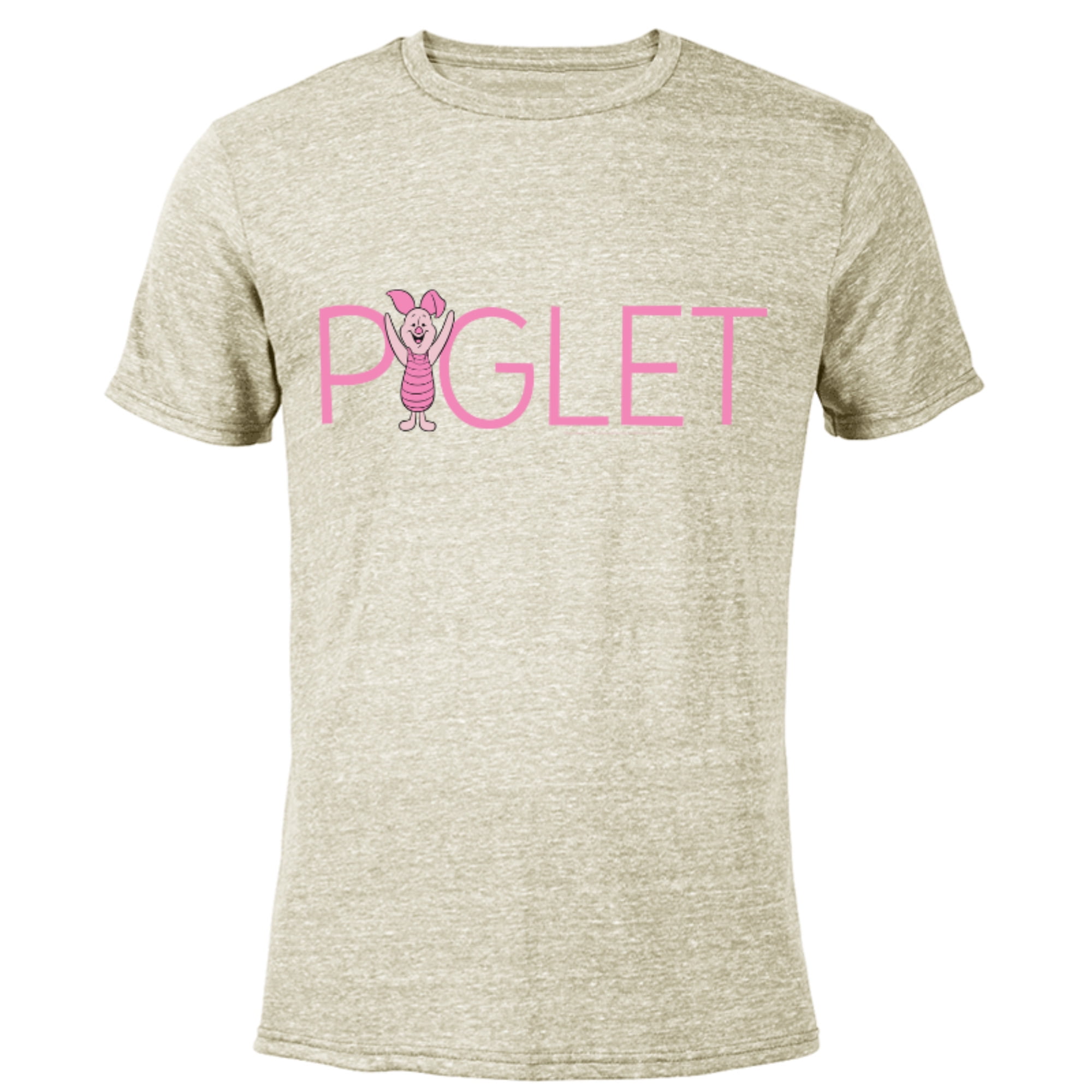 Disney Winnie the Pooh Piglet Classic Lettering - Short Sleeve Blended ...
