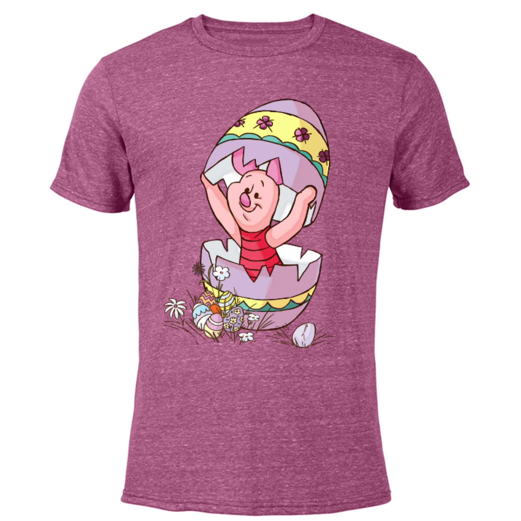 Disney Winnie the Pooh Piglet Easter Egg - Short Sleeve Blended T-Shirt ...