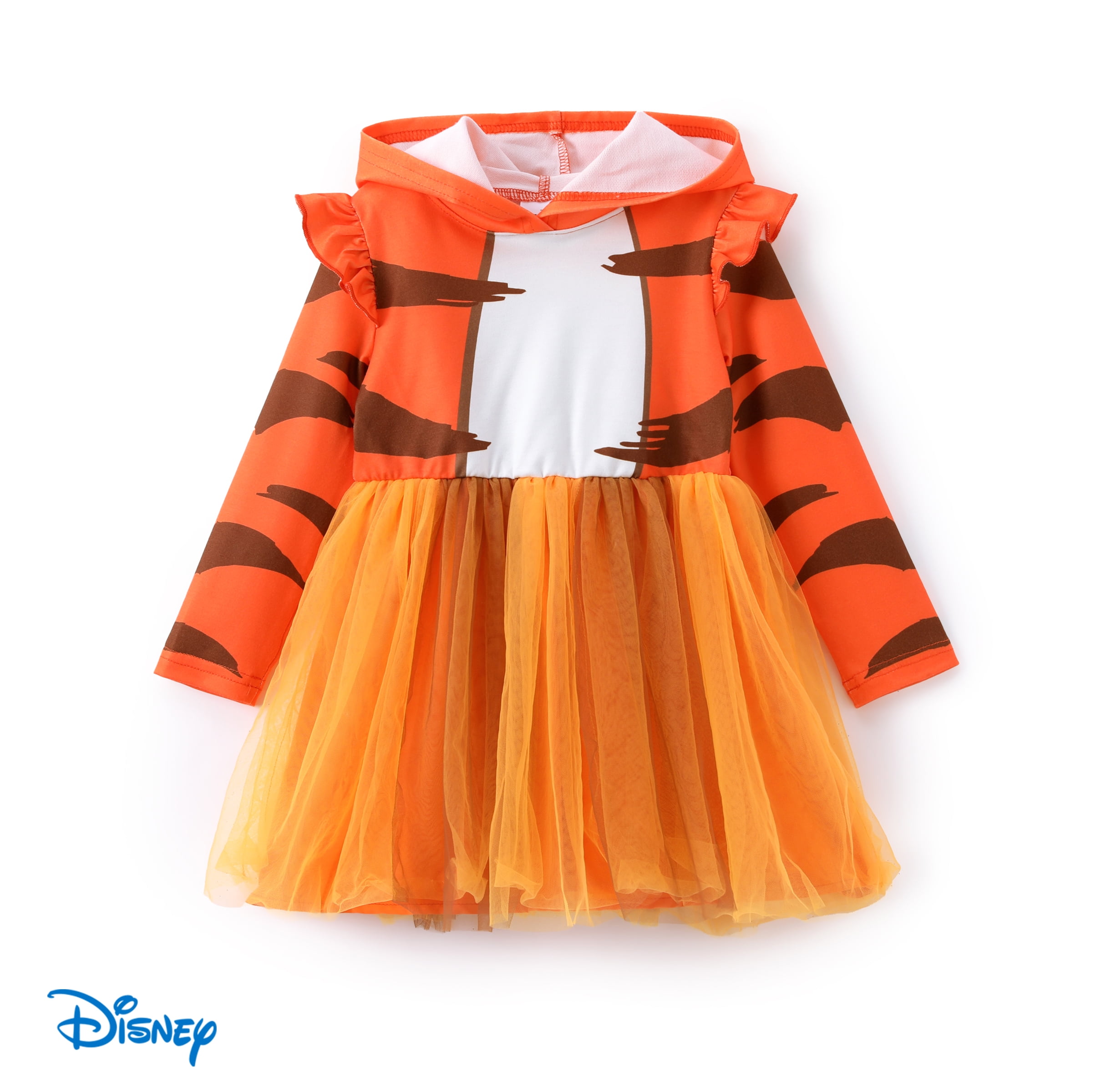 Disney Winnie the Pooh Toddler Girls Dresses Tigger Halloween Hoodie ...
