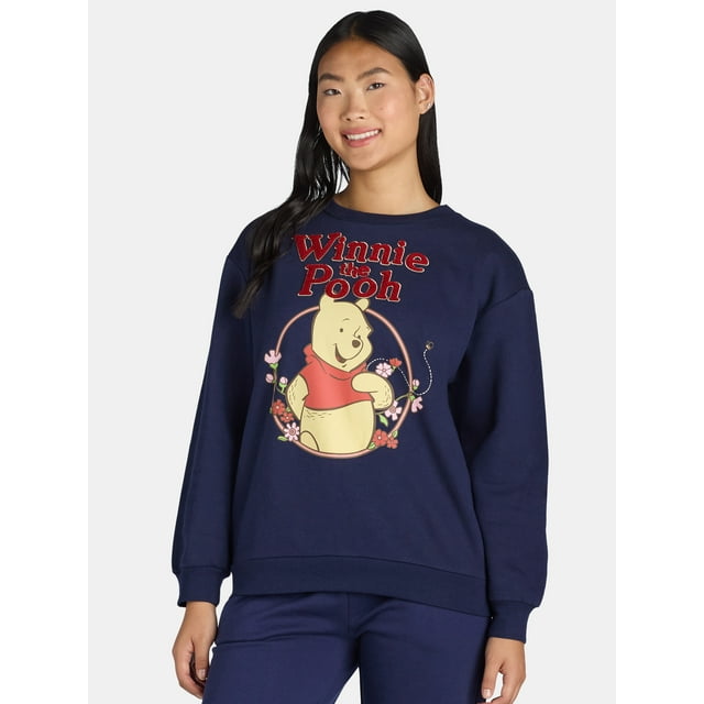 Disney Winnie the Pooh Women's Graphic Sweatshirt with Long Sleeves, Sizes XXS-XXL - Walmart.com