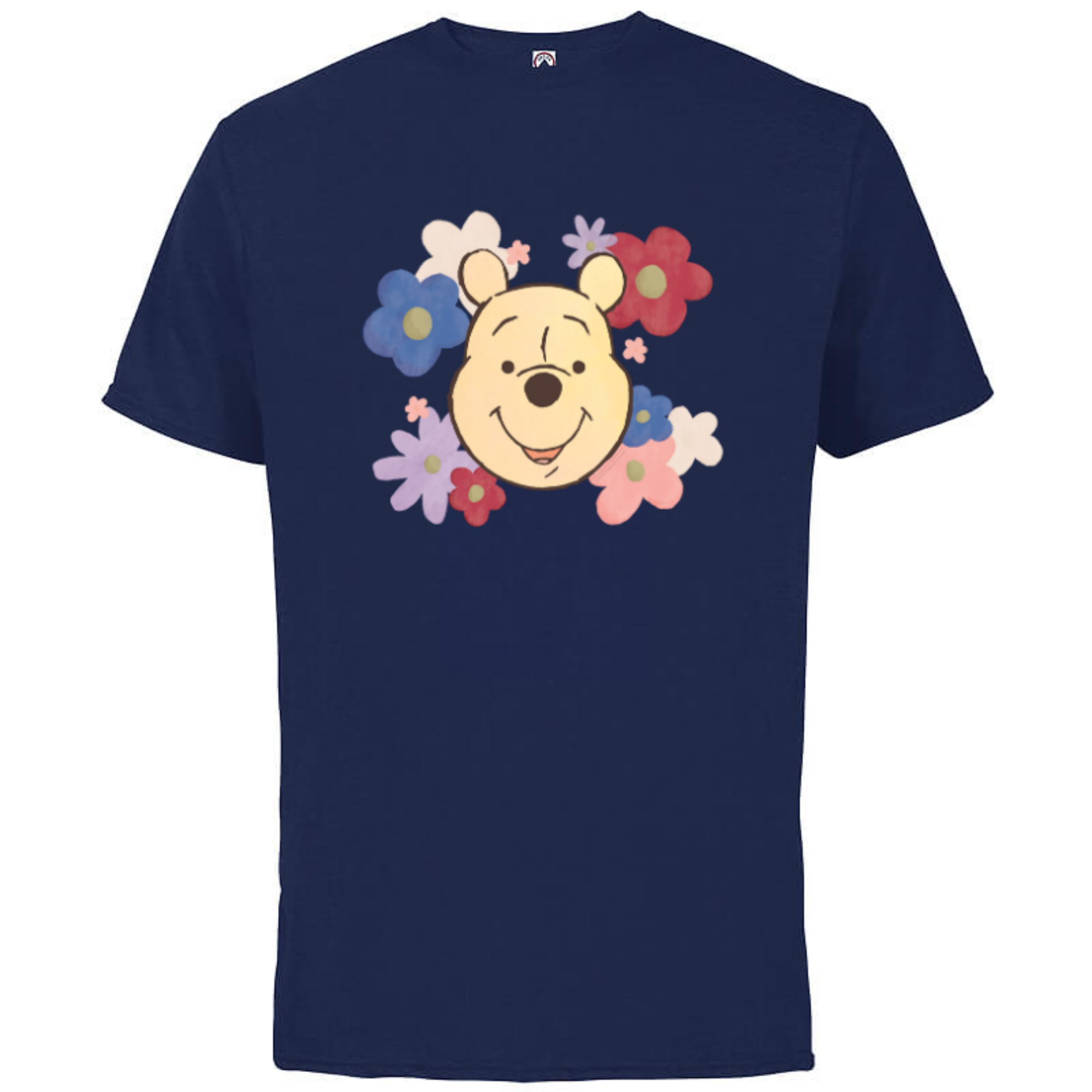 Disney Winnie the Pooh and Flowers Too - Short Sleeve Cotton T-Shirt for Adults - Customized ...
