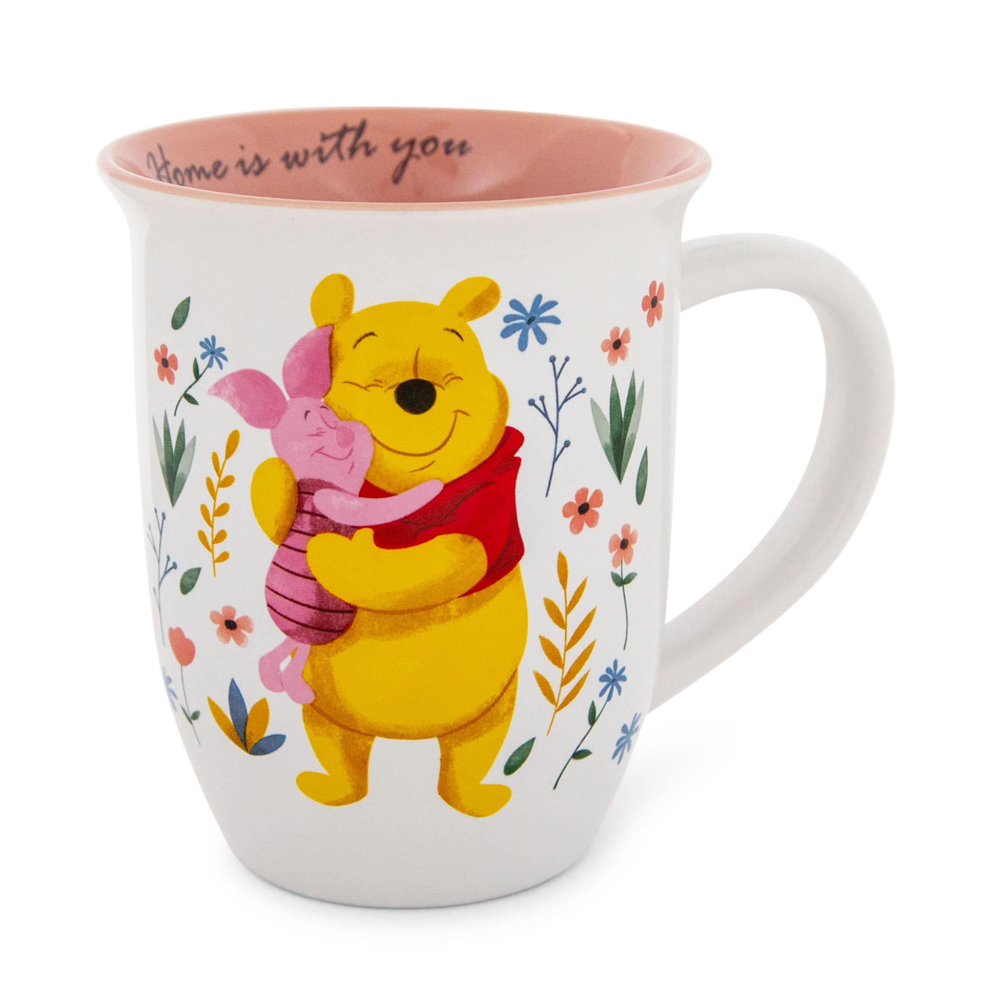Disney Winnie the Pooh and Piglet "Home Is With You" Wide Rim Ceramic ...