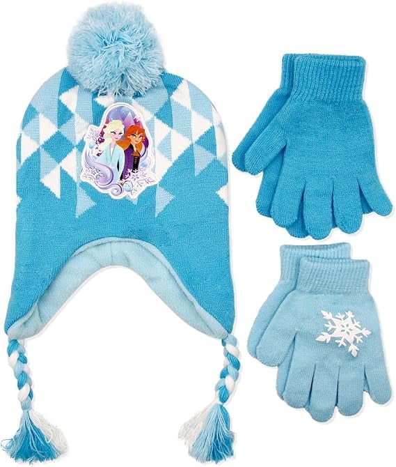 Disney Winter Hat and Glove Set- for Toddlers/Little girls (Fits Age 2 ...