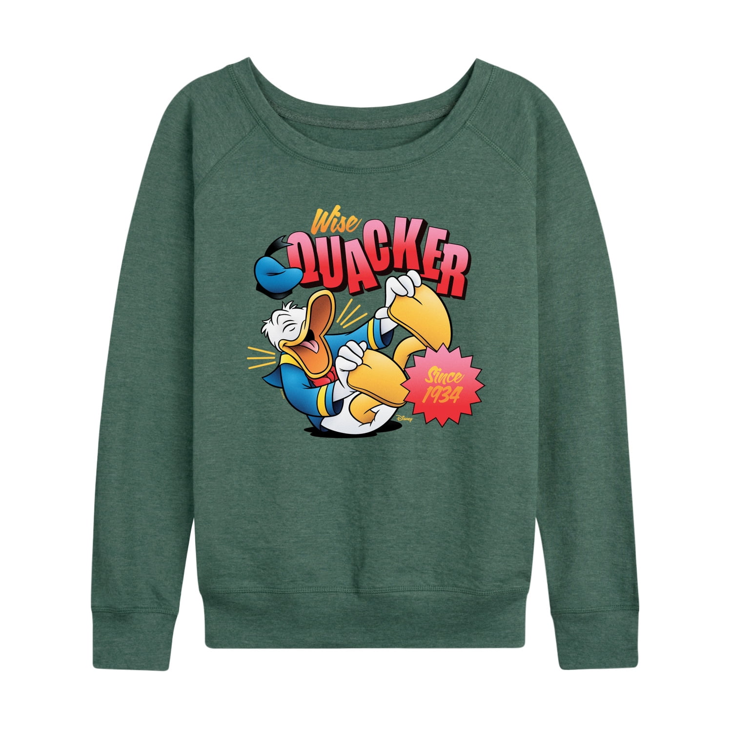 Disney - Wise Quacker - Women's Lightweight French Terry Long Sleeve ...