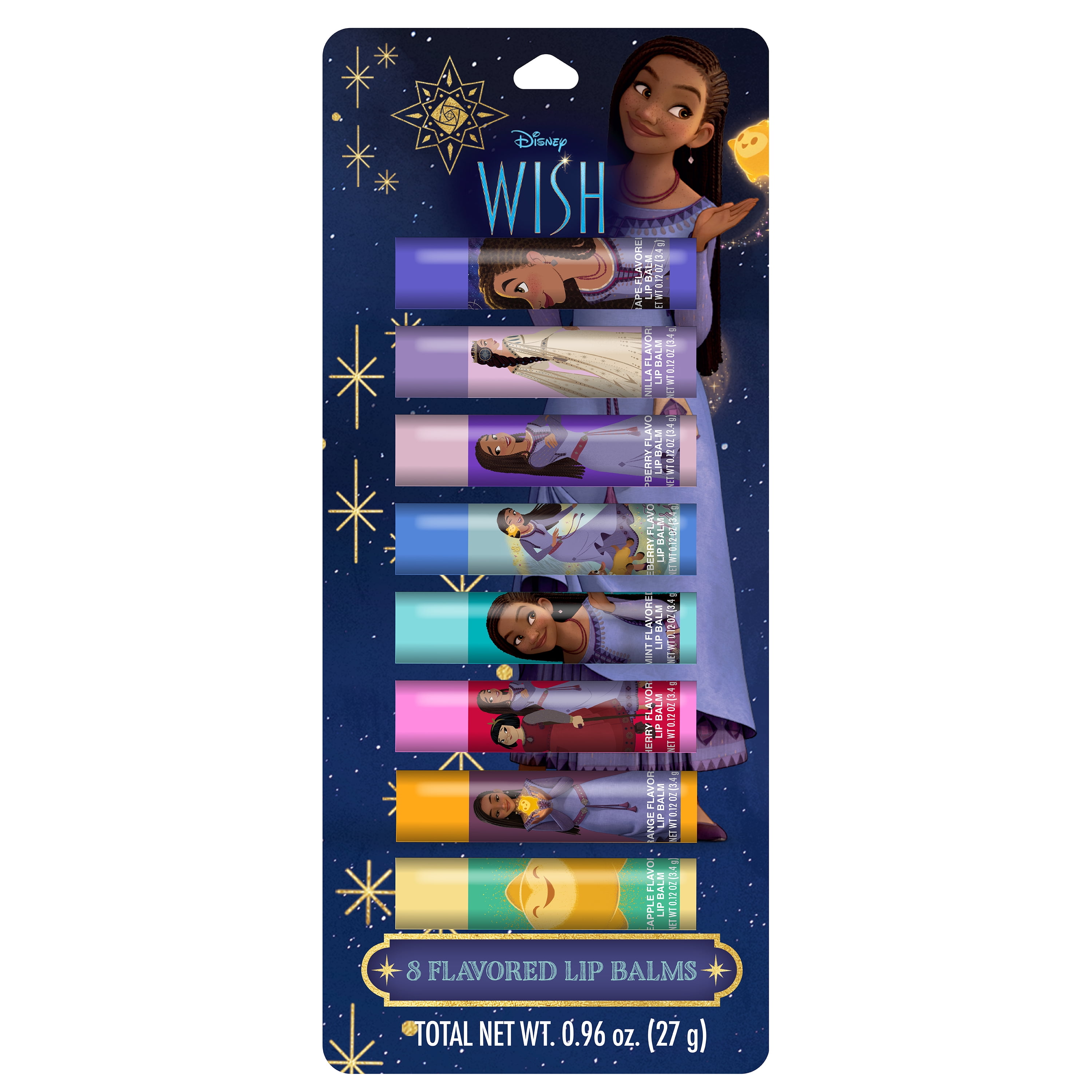 Disney Wish 8 Pack Flavored Lip Balm, 3.4g each - Walmart Business Supplies