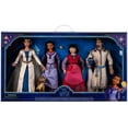 Disney Wish Asha, Amaya, Dahlia, King Magnifico Doll 4-Pack with ...