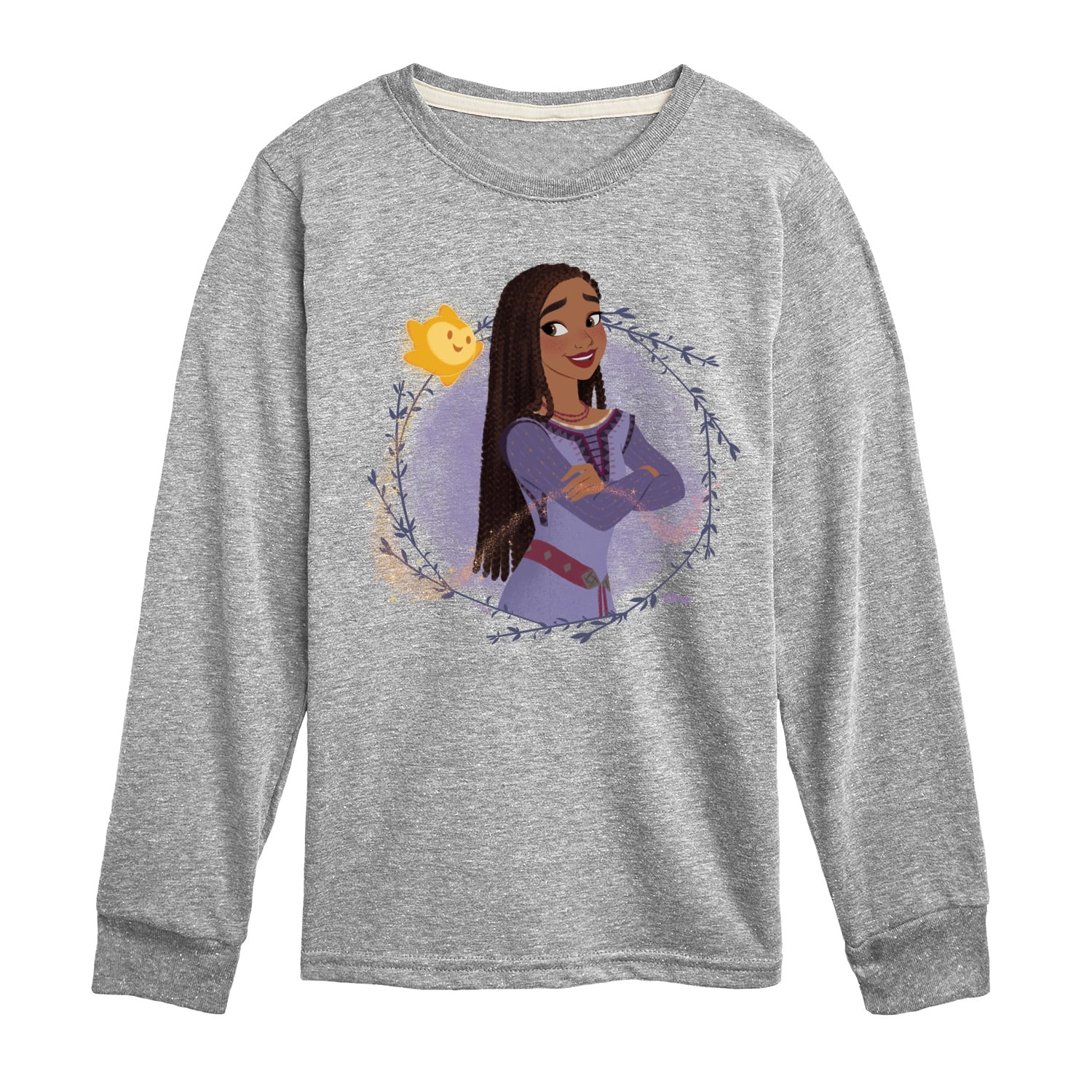 Disney Wish - Asha And Star - Toddler & Youth Long Sleeve Graphic T ...