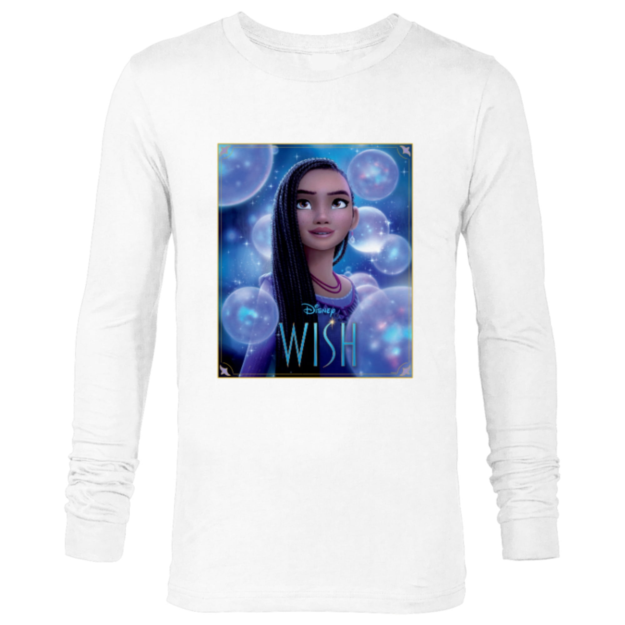Disney Wish Asha Character Poster Image and Movie Logo - Long Sleeve T ...