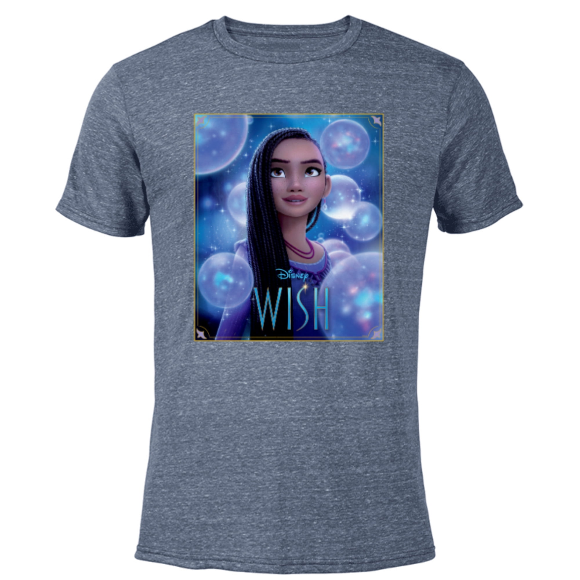 Disney Wish Asha Character Poster Image and Movie Logo - Short Sleeve ...