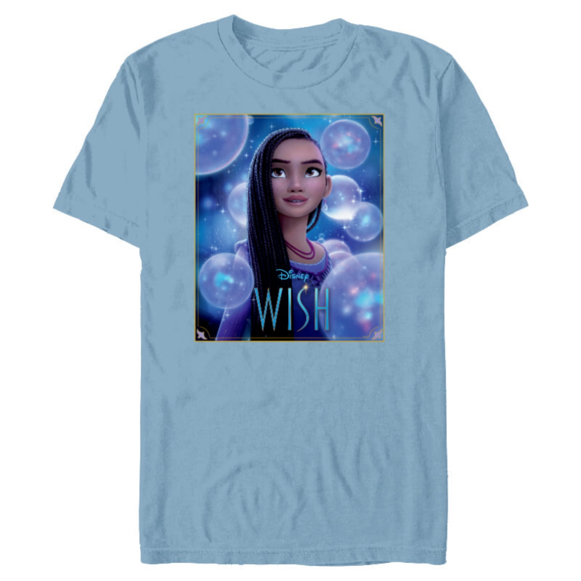 Disney Wish Asha Character Poster Image and Movie Logo - Short Sleeve ...