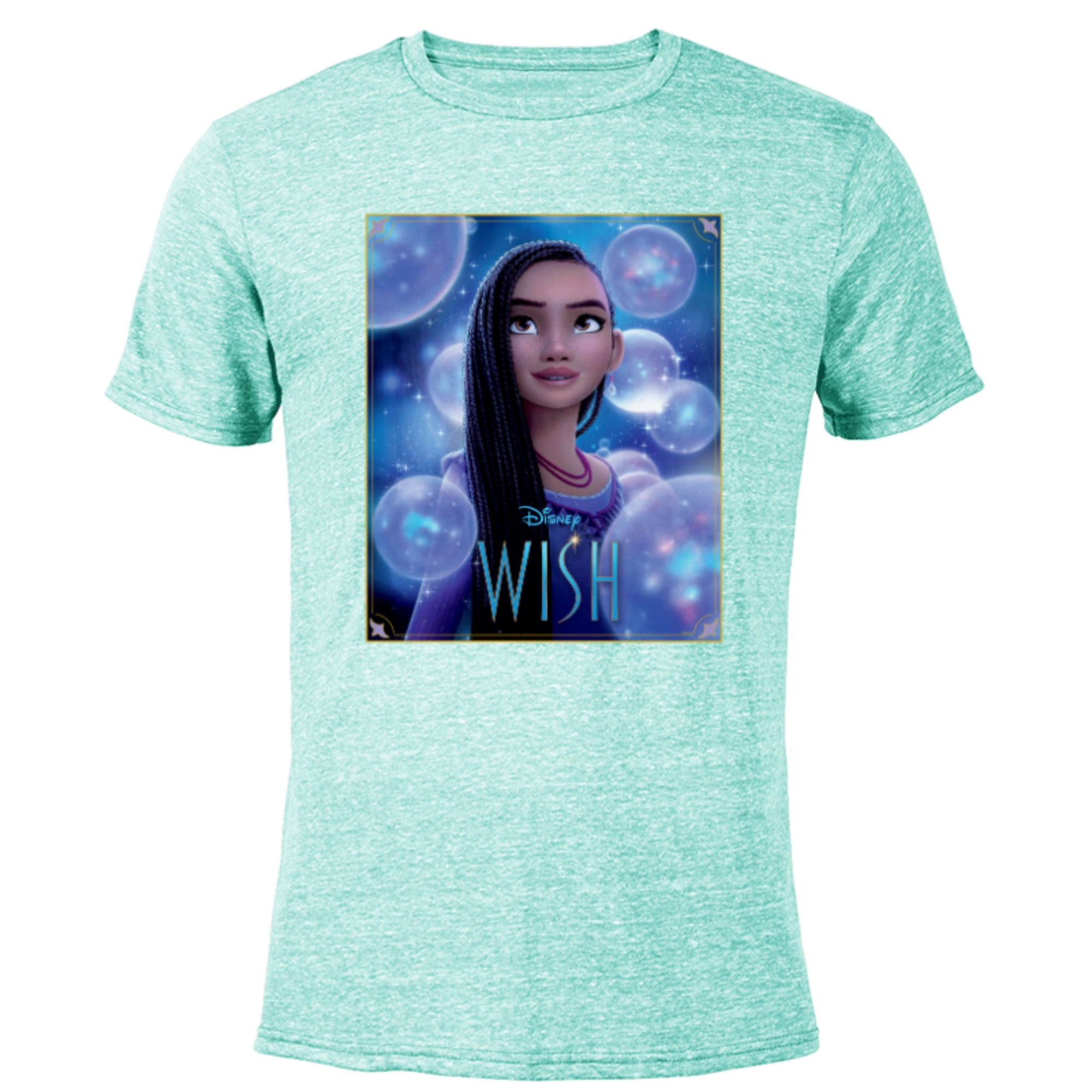 Disney Wish Asha Character Poster Image and Movie Logo - Short Sleeve ...