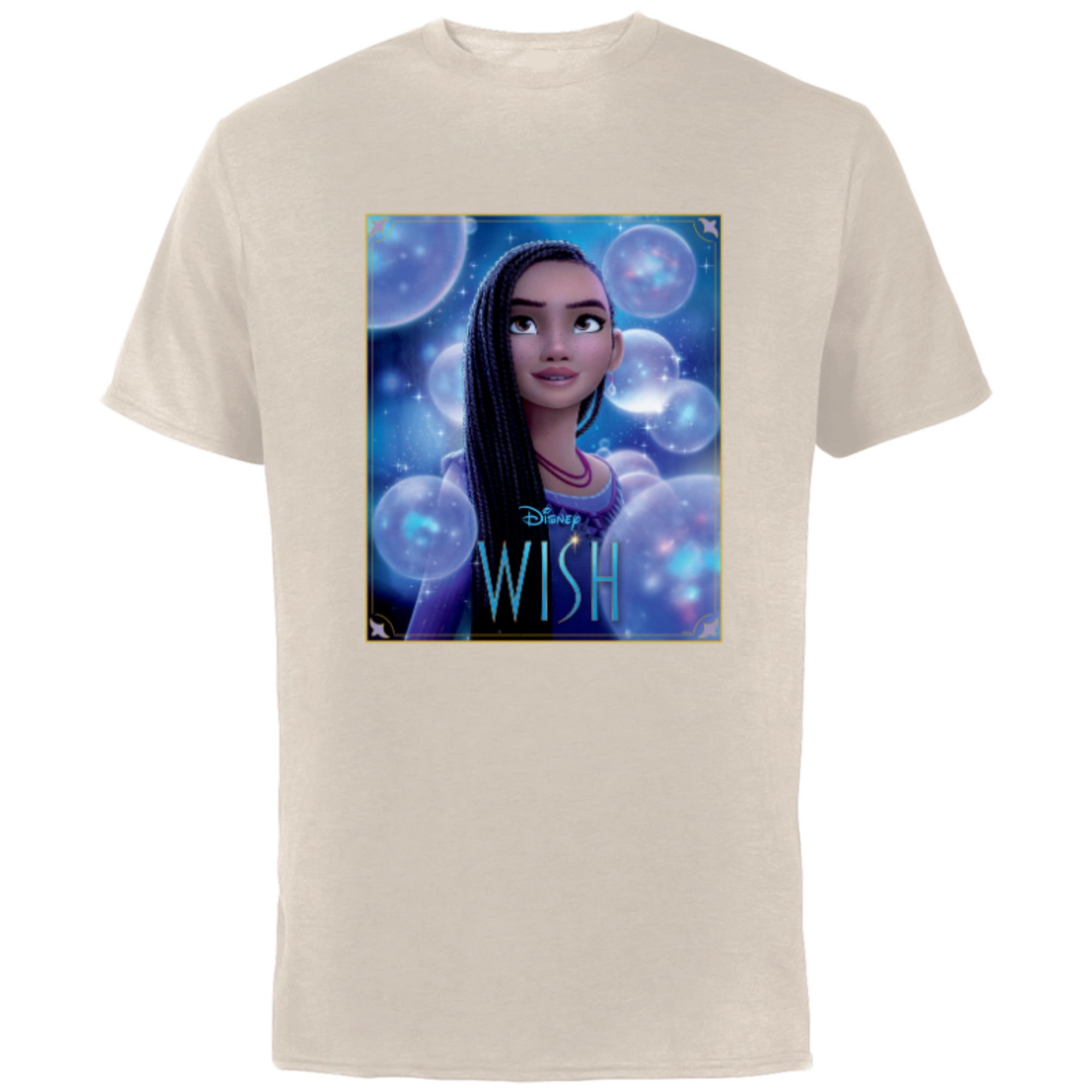 Disney Wish Asha Character Poster Image and Movie Logo - Short Sleeve ...