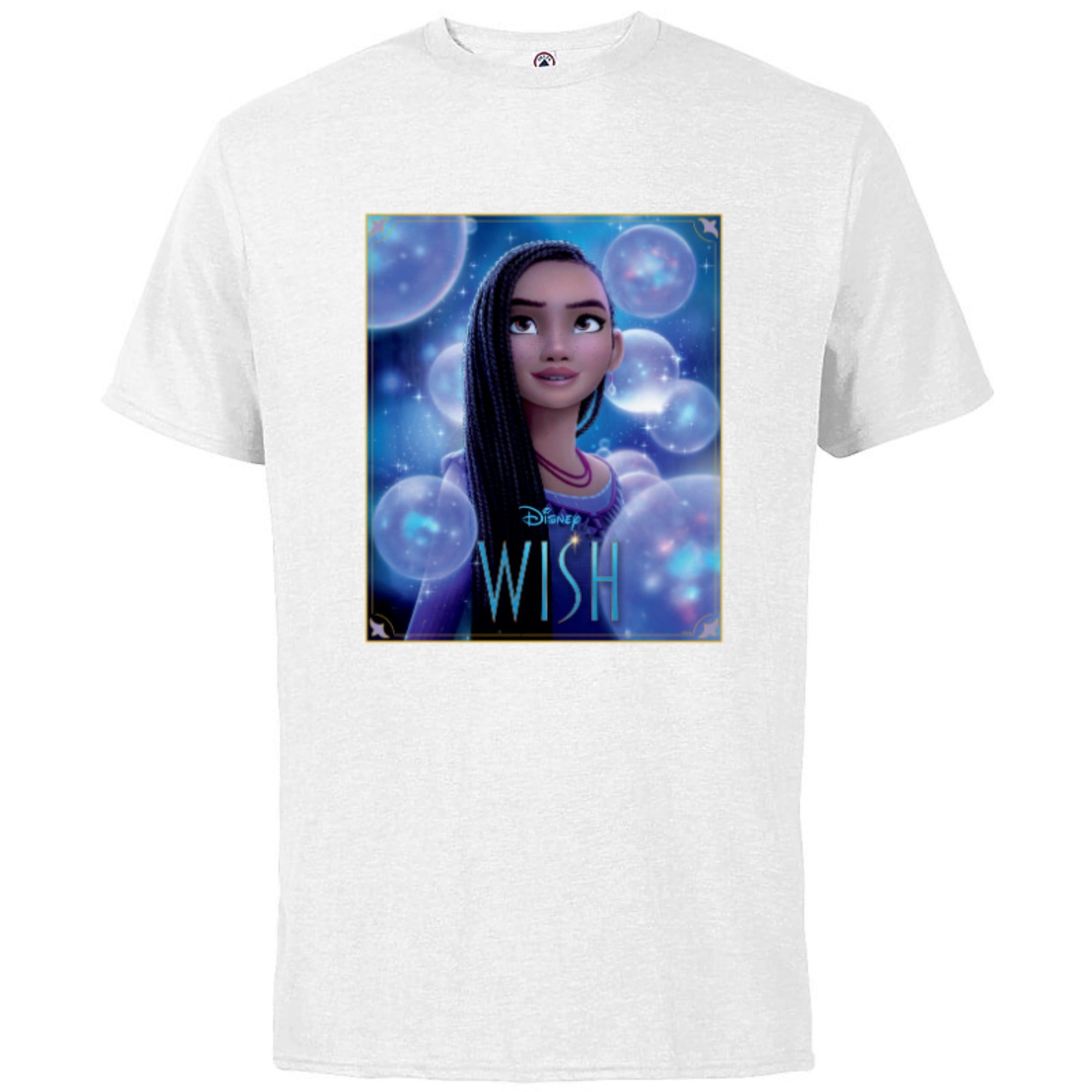 Disney Wish Asha Character Poster Image and Movie Logo - Short Sleeve ...